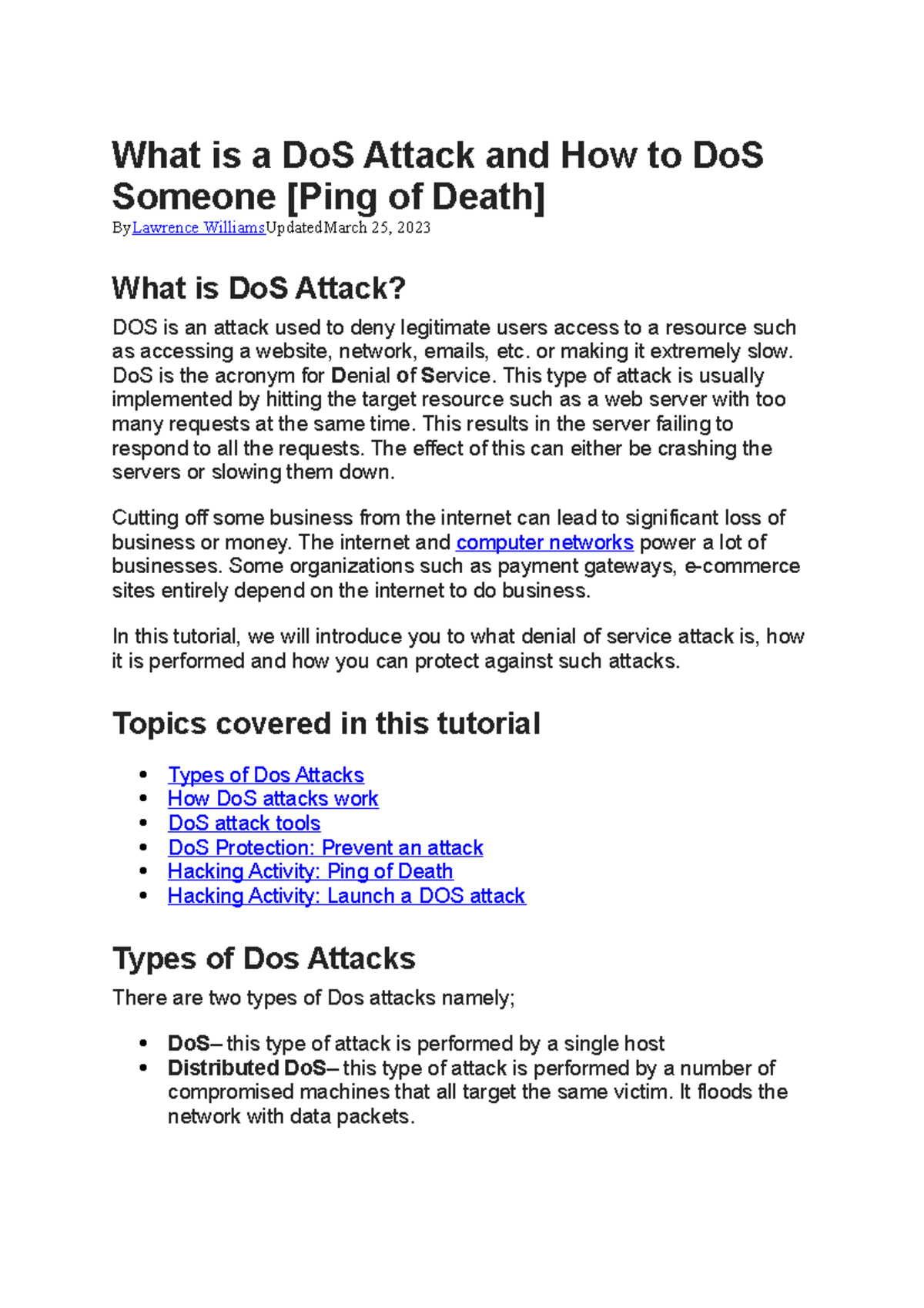 What is a Do S Attack and How to Do S Someone - What is a DoS Attack ...