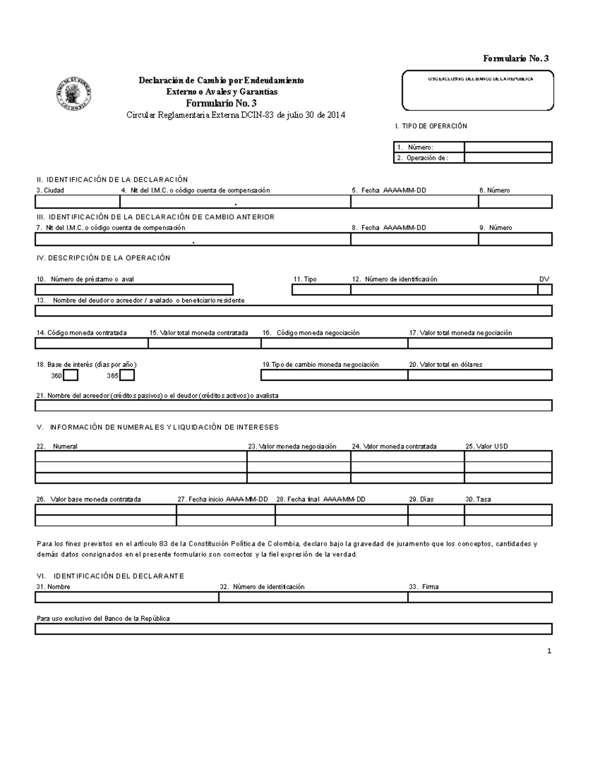 Formulario 3 - fgfdhfgh - I. TIPO DE OPERACI”N II. IDENTIFICACI”N DE LA ...