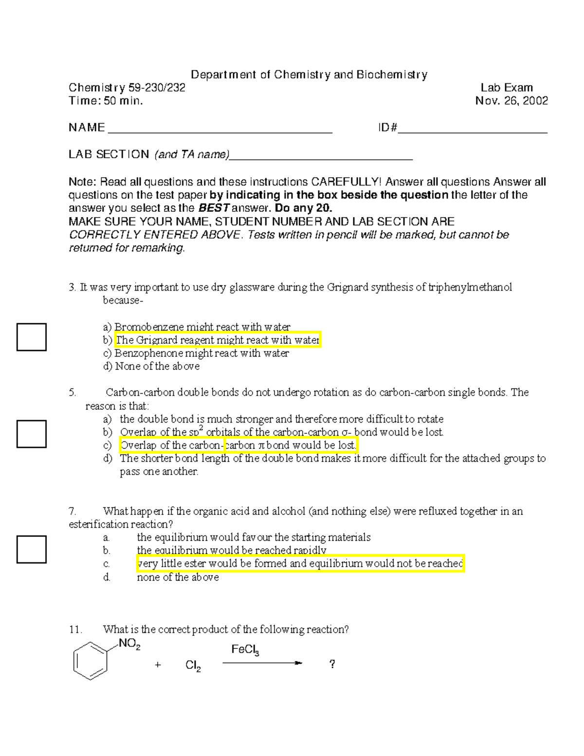 Labexamsample 1 - Test Prep, helps prepare for the final exam with ...