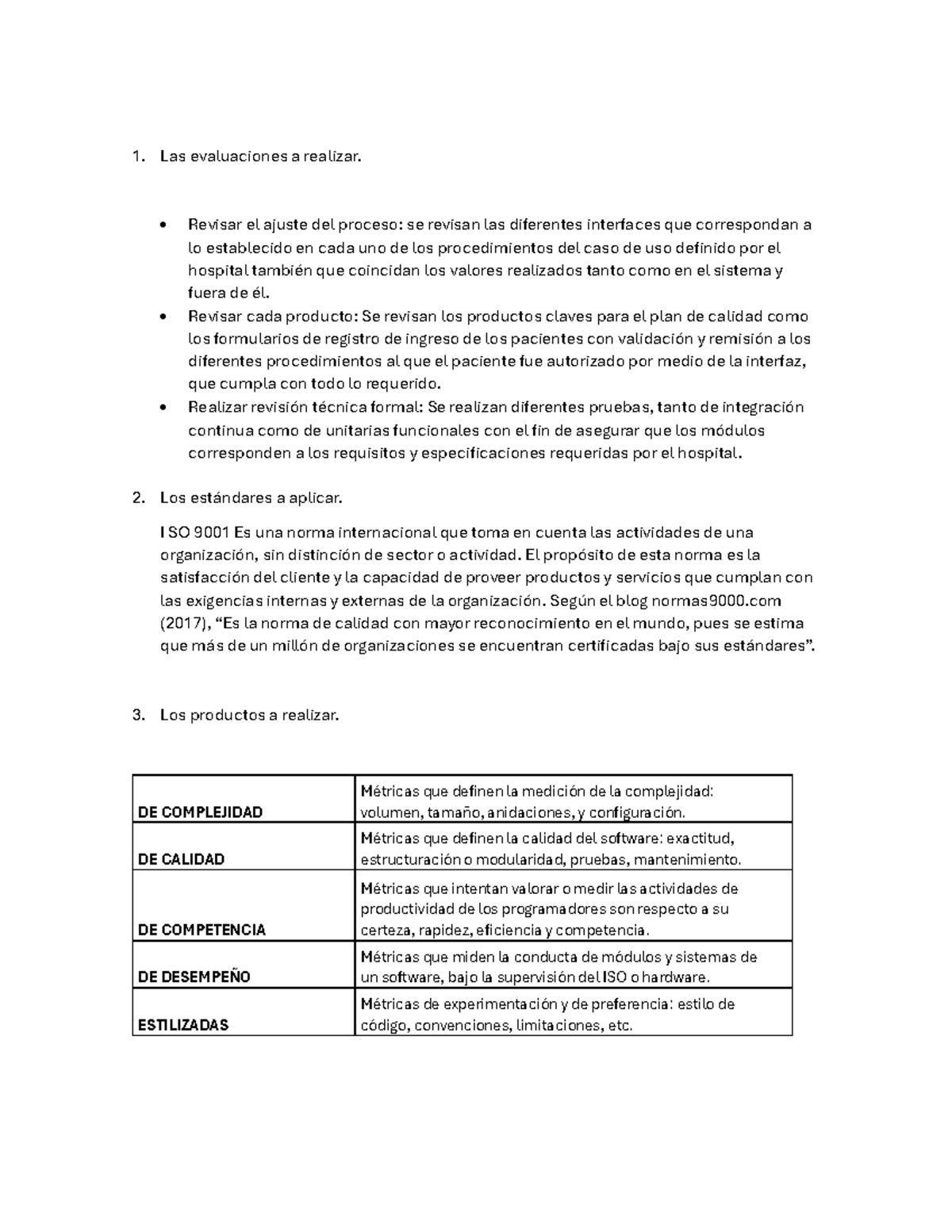 Taller 2 - SDF - Las evaluaciones a realizar. Revisar el ajuste del ...