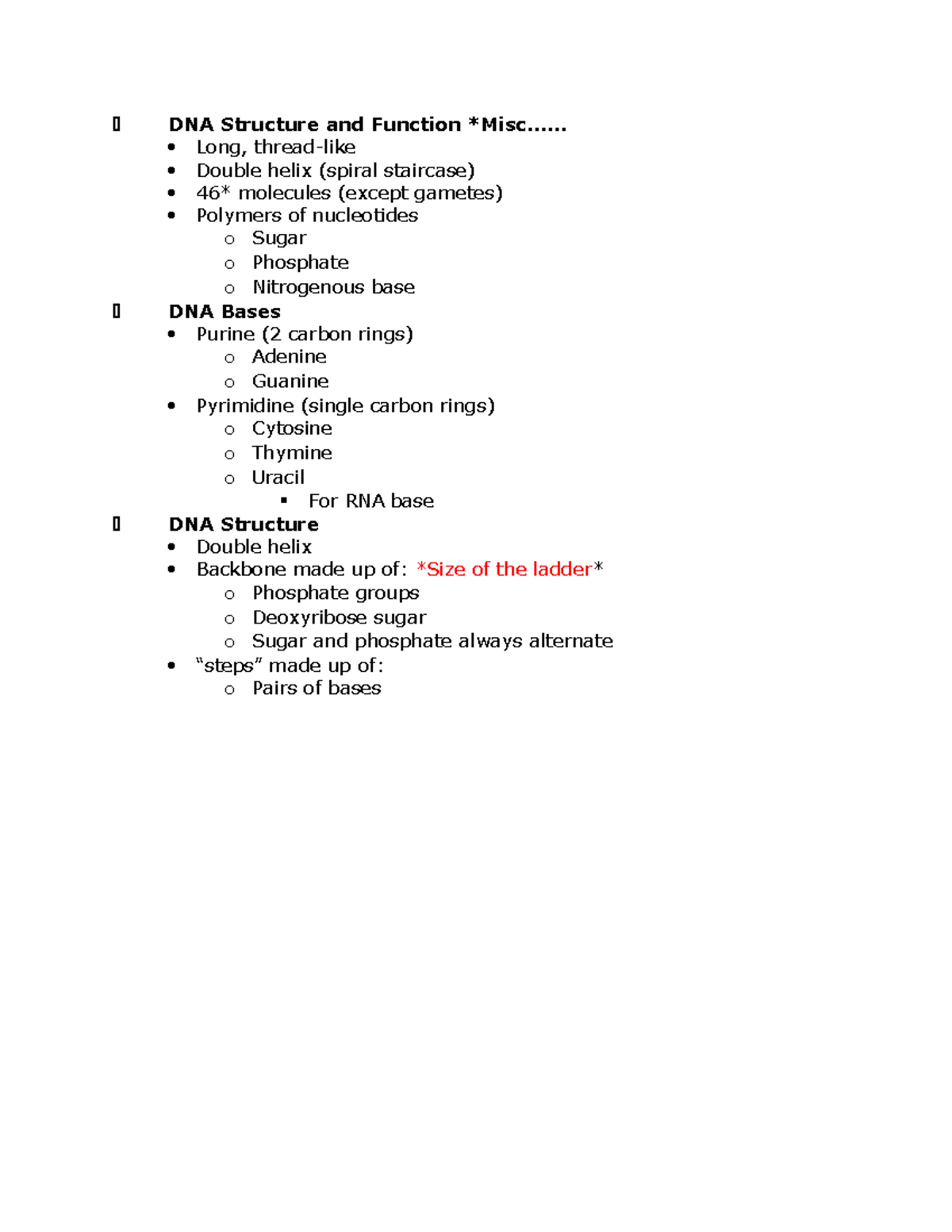 DNA Structure and Function - ..... Long, thread-like Double helix ...