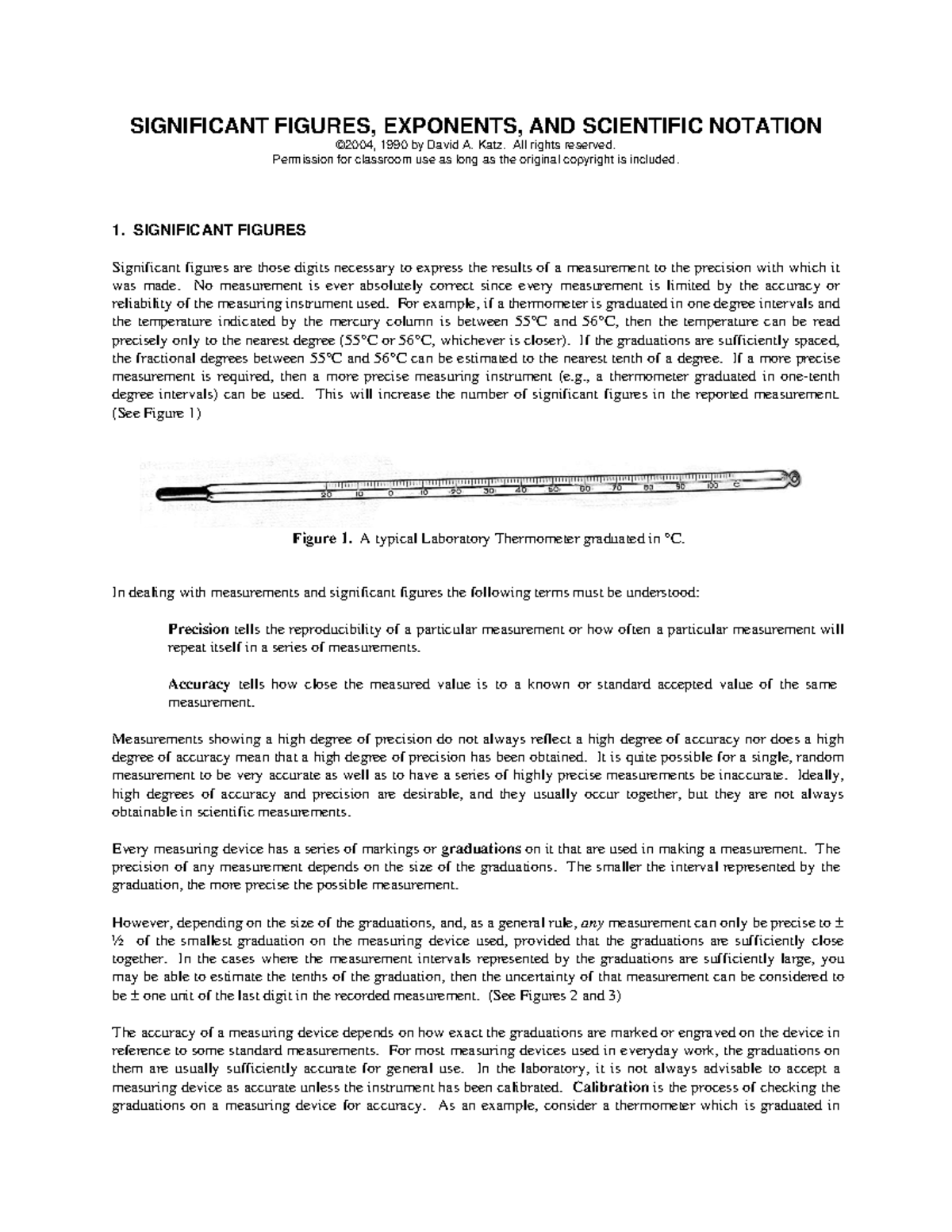 Sig fig - physics - SIGNIFICANT FIGURES, EXPONENTS, AND SCIENTIFIC ...