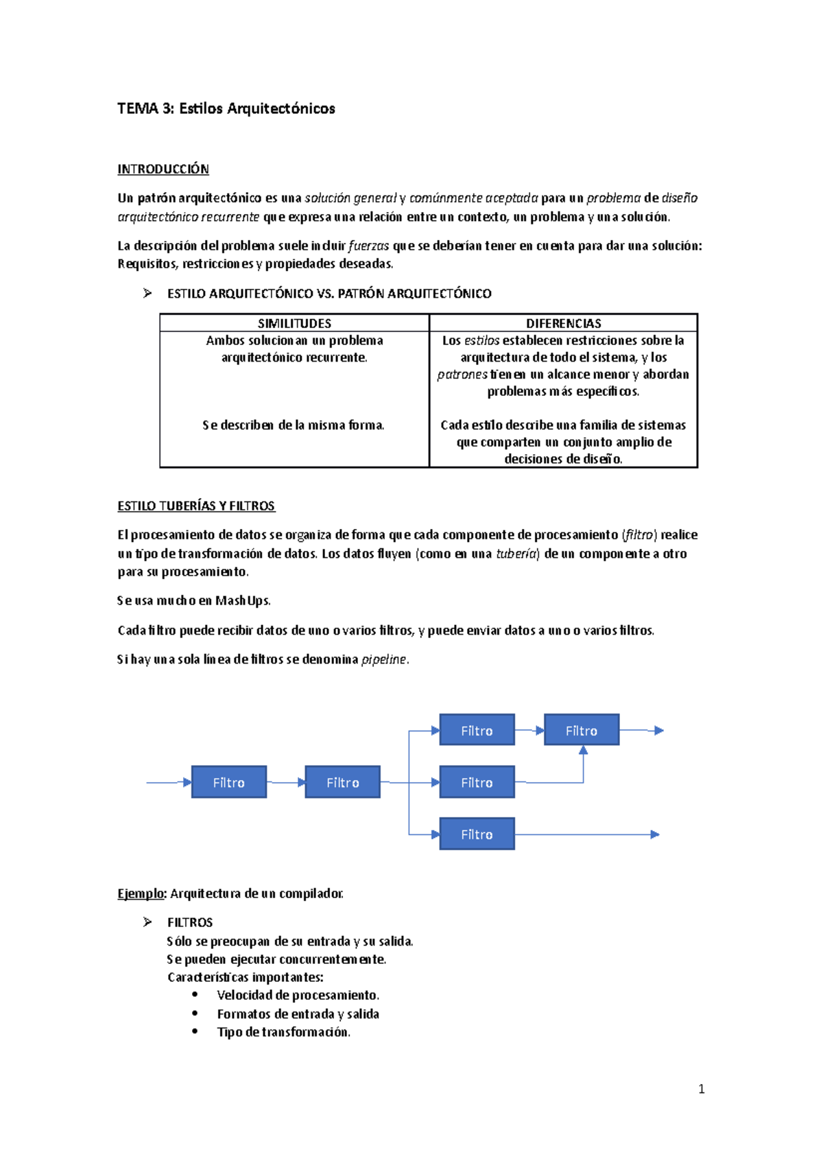 Tema 3: Estilos Arquitectónicos - TEMA 3: Estilos Arquitectónicos ...