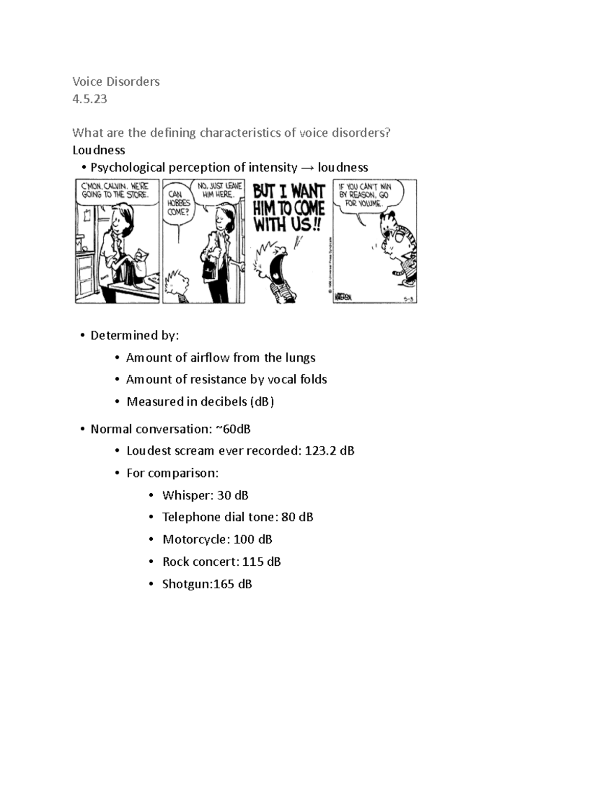 Voice Disorders - Dr. Chapman - Voice Disorders 4. What are the ...