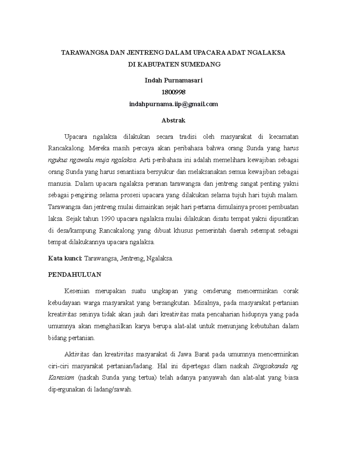 [Artikel Jurnal] 1800998 - Indah Purnamasari - TARAWANGSA DAN JENTRENG ...