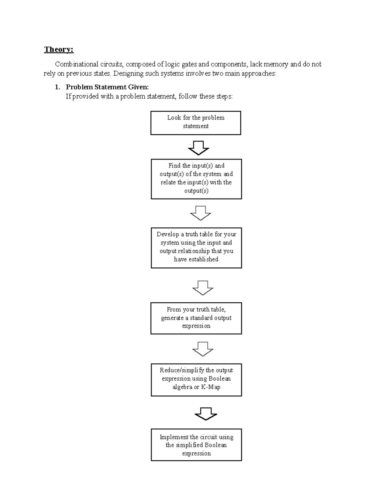DLC-Exp-02 - Theory: Combinational circuits, composed of logic gates ...