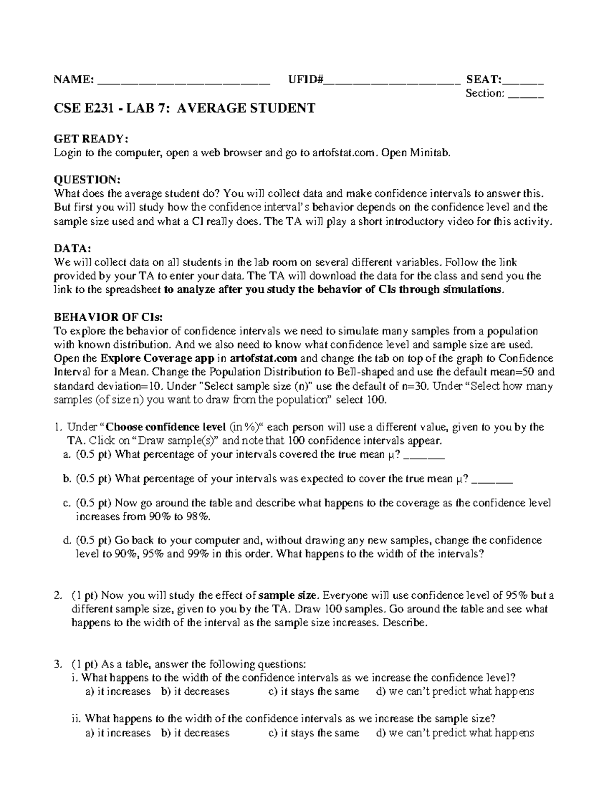 Lab7-CSE -CI-mu-2 - lab - NAME: _____________________________ UFID