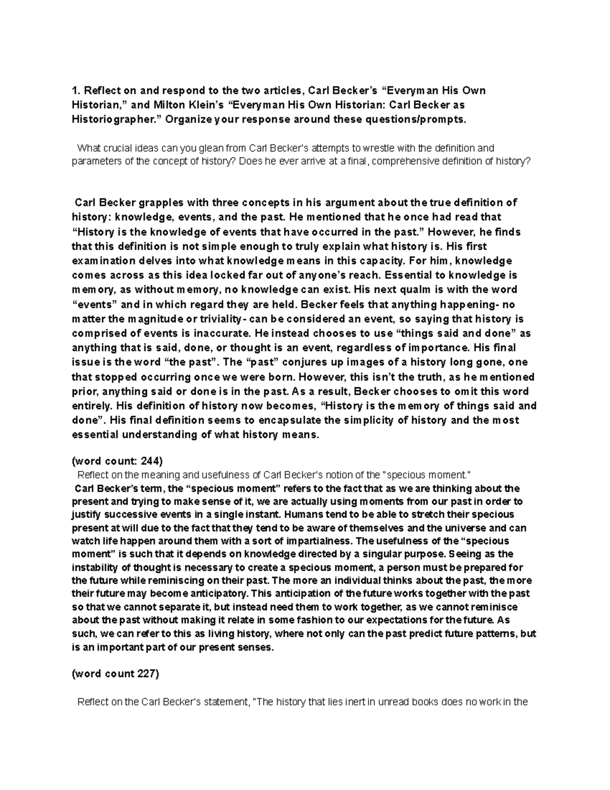 R2 1 19 23 - Master Homework Chart work - 1. Reflect on and respond to ...