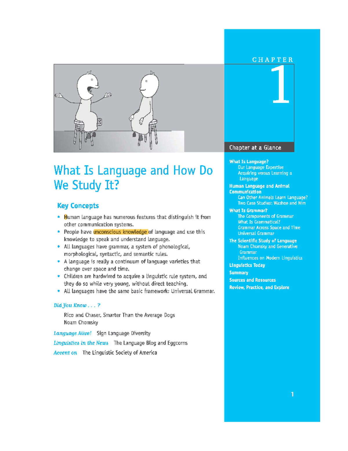 Denham and Lobeck (2013 ) Introductory Reading - ####### Chapter at a ...