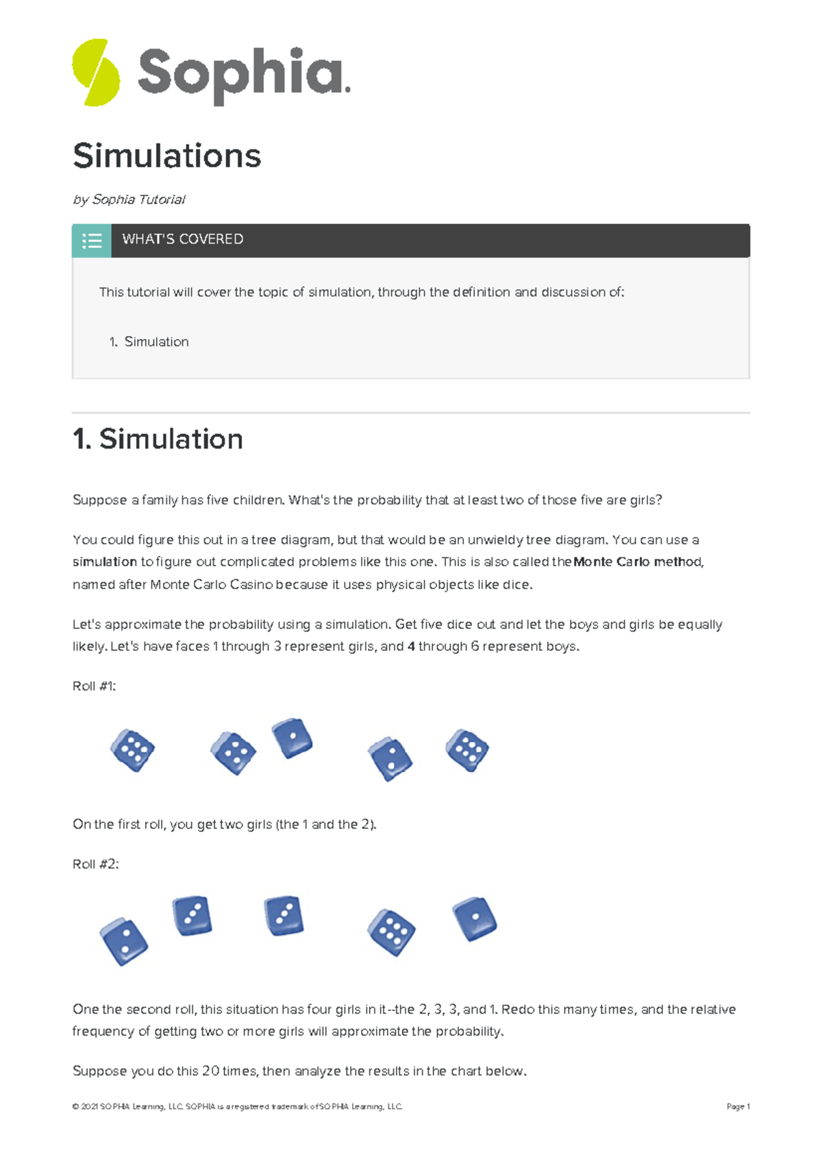 Simulations-2 - Unit 3 Challenge 1 - Simulations by Sophia Tutorial ú ...