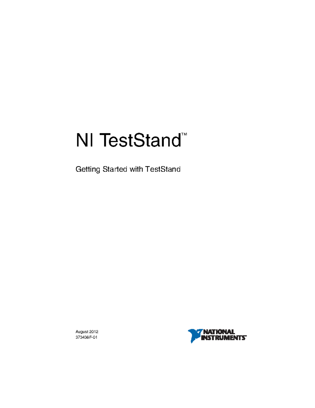 NI Test Stand TM (Getting started) - NI TestStand TM Getting Started ...