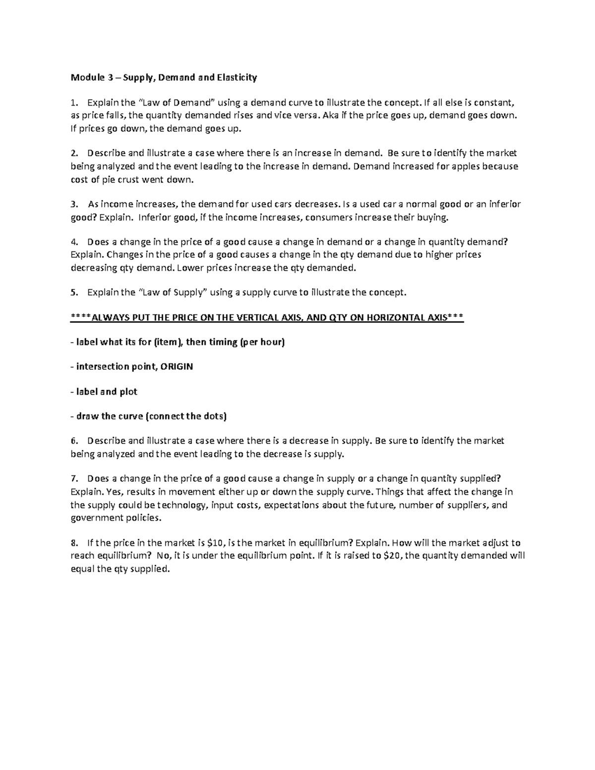 D089 Study Guide Module 3 for notes with detail - Module 3 – Supply ...