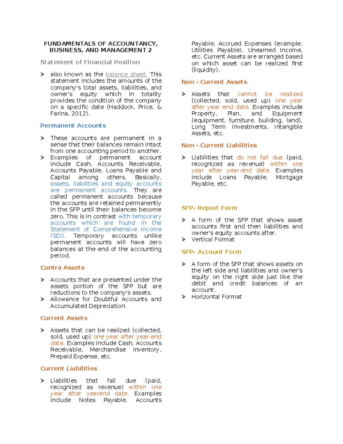 Fabm 2 - first lesson - FUNDAMENTALS OF ACCOUNTANCY, BUSINESS, AND ...