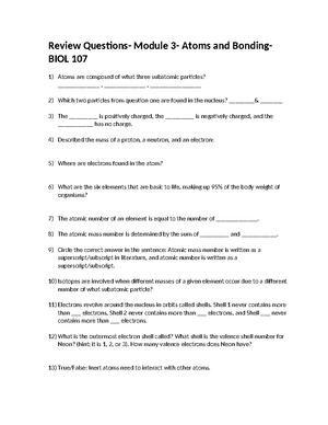 Module 1 Main Themes 107 Practice - Review Questions- Module 1- Main Themes of Microbiology ...