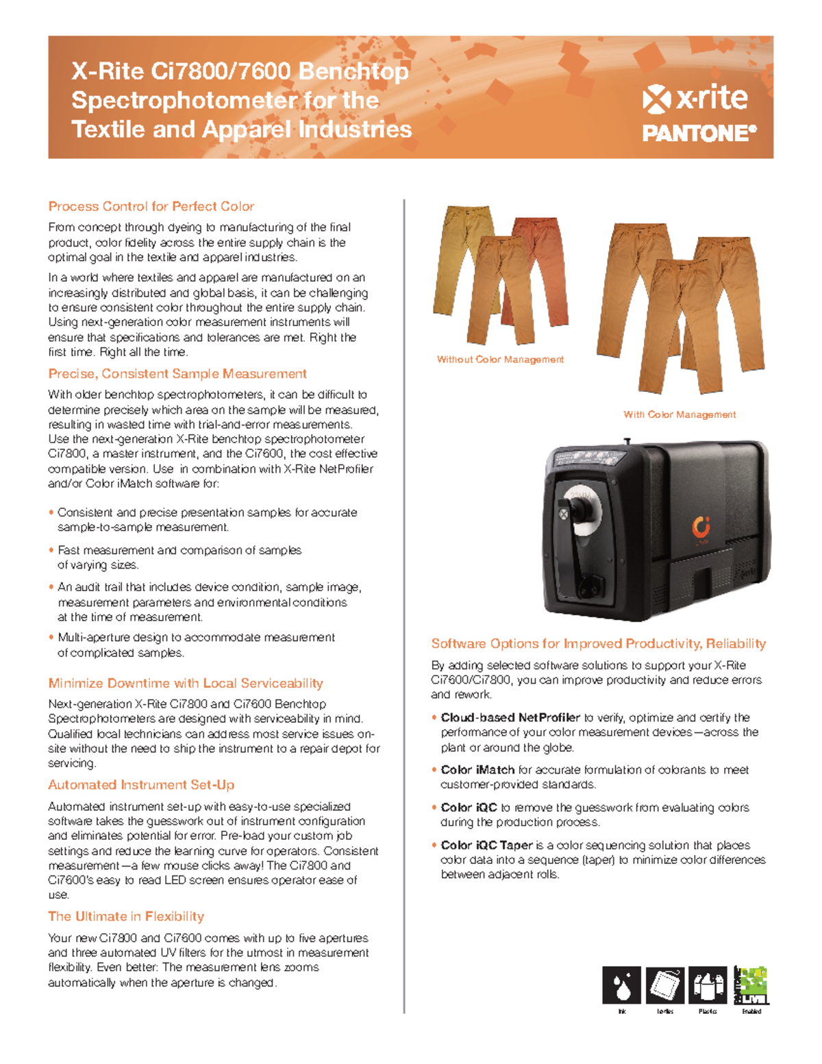 Ci A Textiles - This is for Training Purpose - X-Rite Ci7800/7600 ...