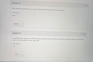 Module 5 exam 5 Muscular system - Question 1 2 / 2 pts There are three ...