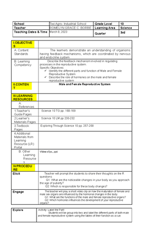 Lesson Plan on Nerve cells - School Tiwi Agro- Industrial School Grade ...