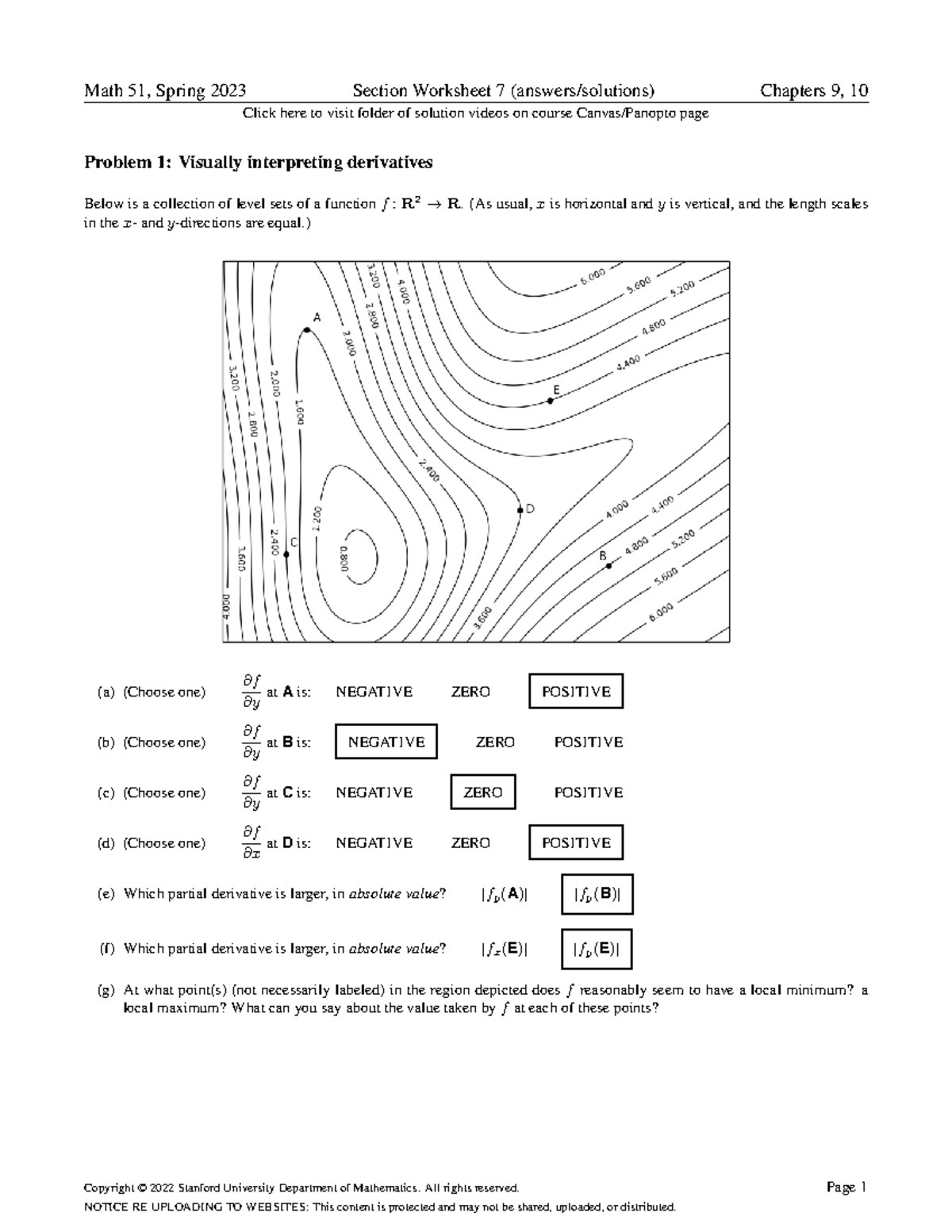 Math 51 Week 4 Discussion Solution - Math 51, Spring 2023 Section ...