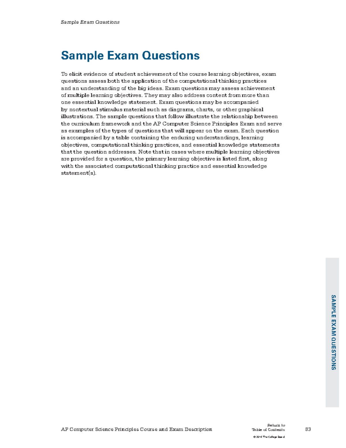 Sample%20Exam%20Questions - AP Computer Science Principles Course and ...