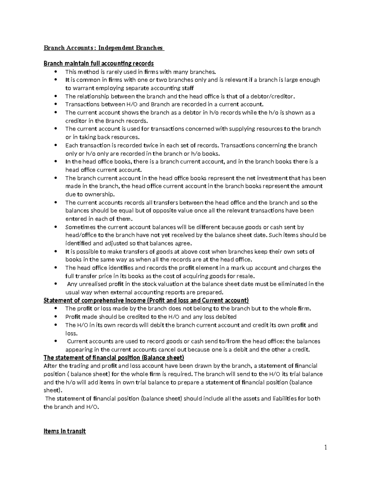 2024 Independent Branch accounts - Branch Accounts : Independent ...