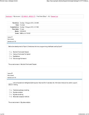 [Solved] Large companies use big data to anticipate customer demand They - Big Data (CS 3440 ...