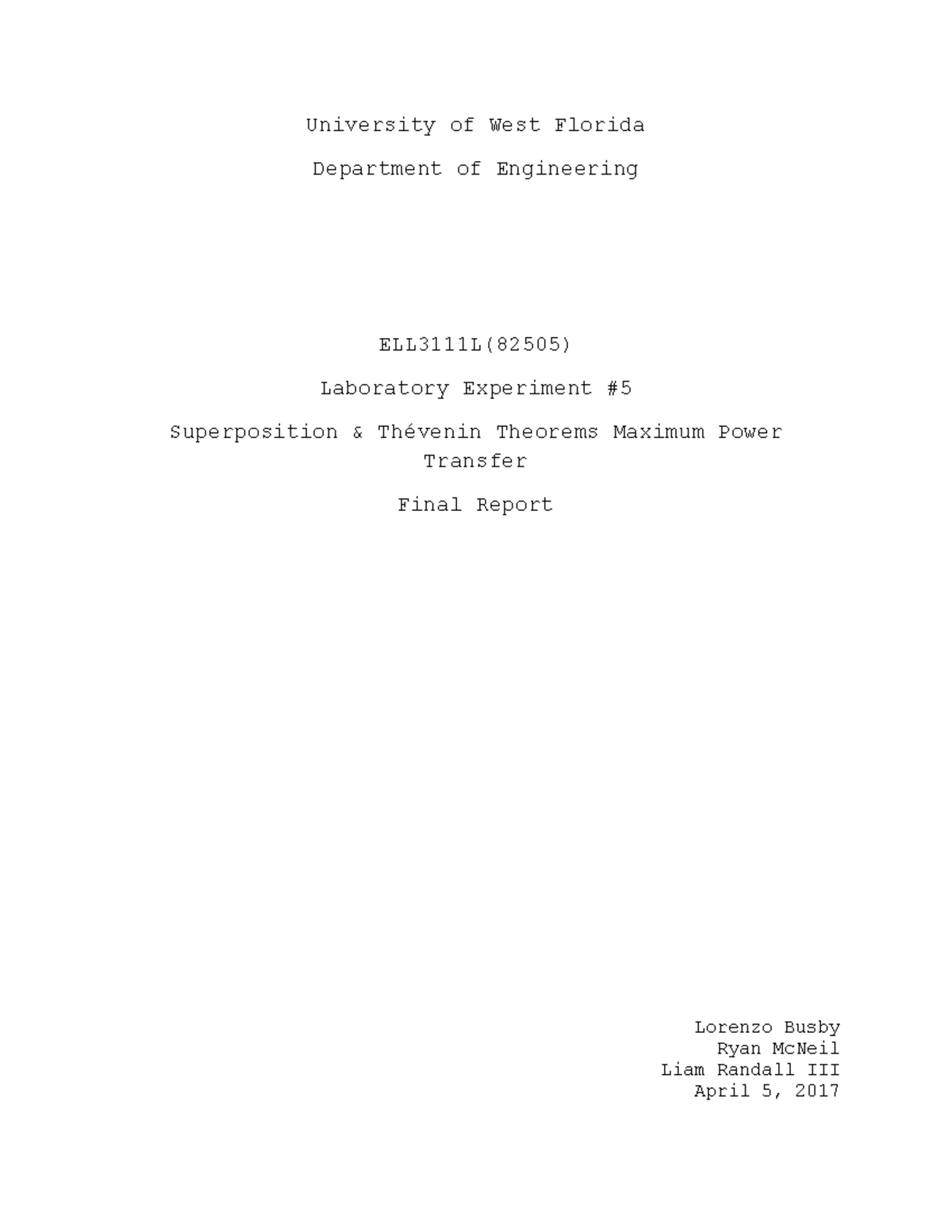Busby mcneil randall final 5 - University of West Florida Department of ...