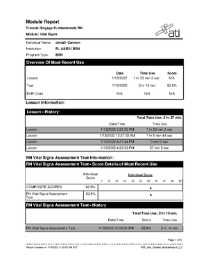 Socialization into professional nursing ati - Individual Performance ...