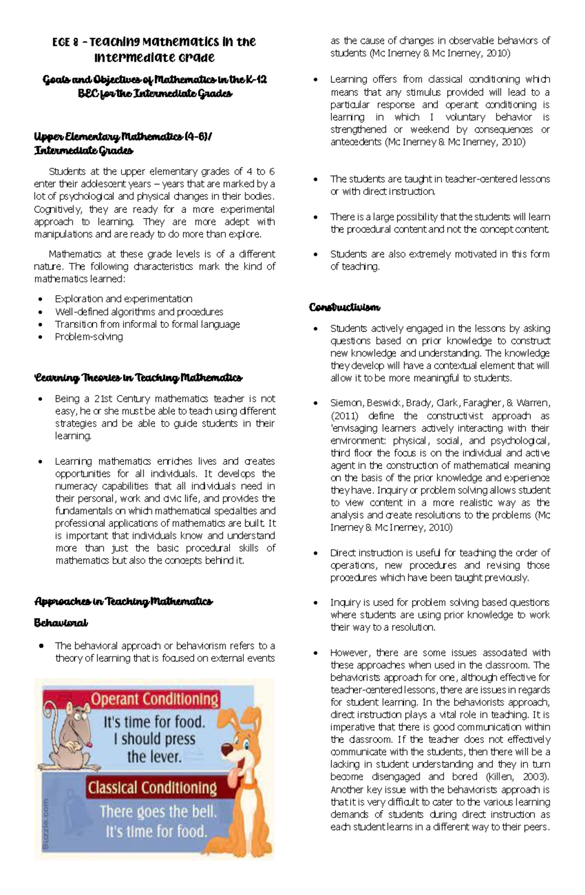 Notes-1 - ... - EGE 8 - Teaching Mathematics in the Intermediate Grade ...