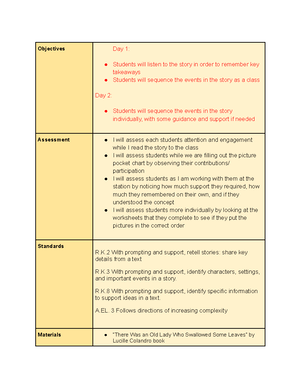 Morning Meeting Lesson Plan - Objectives Students will be present ...