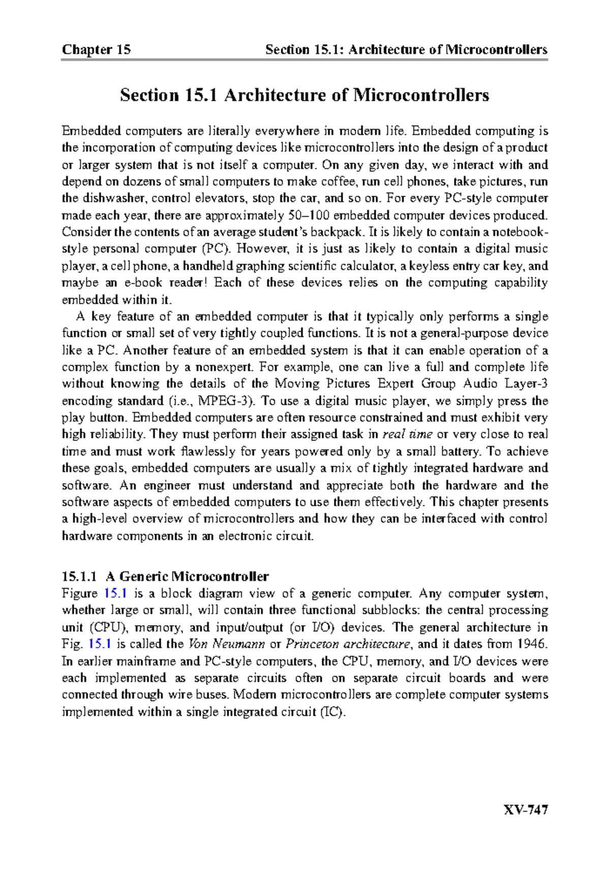Practical Electrical Engineering 254 Section 15 Architecture Of Microcontrollers Embedded