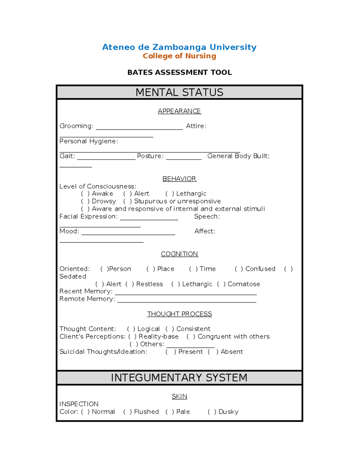 7 Bates Assessment TOOL - Ateneo de Zamboanga University College of ...