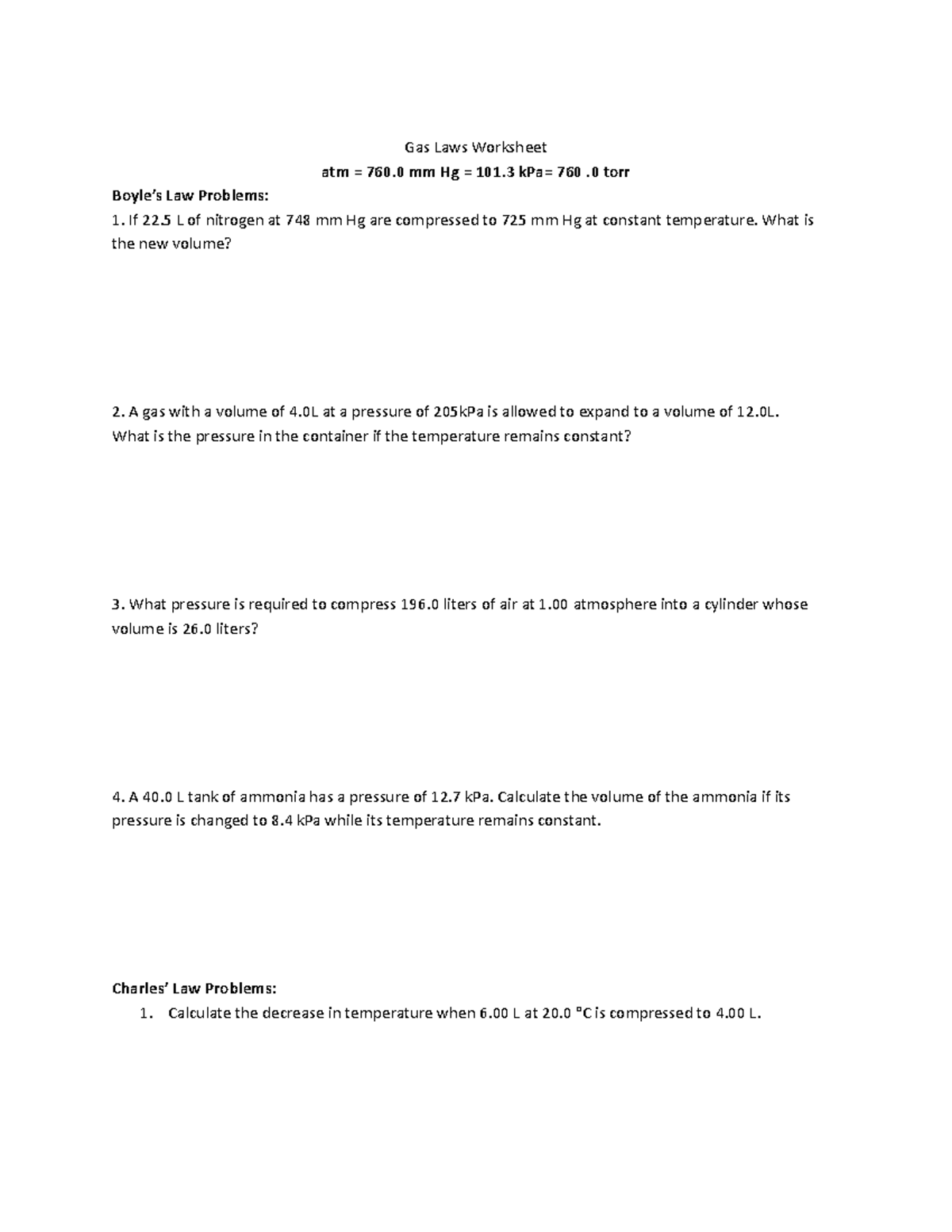 Gas Laws Worksheet Good Luck Gas Laws Worksheet Atm 760 Mm Hg gas-laws-worksheet-good-luck-gas-laws-worksheet-atm-760-mm-hg
