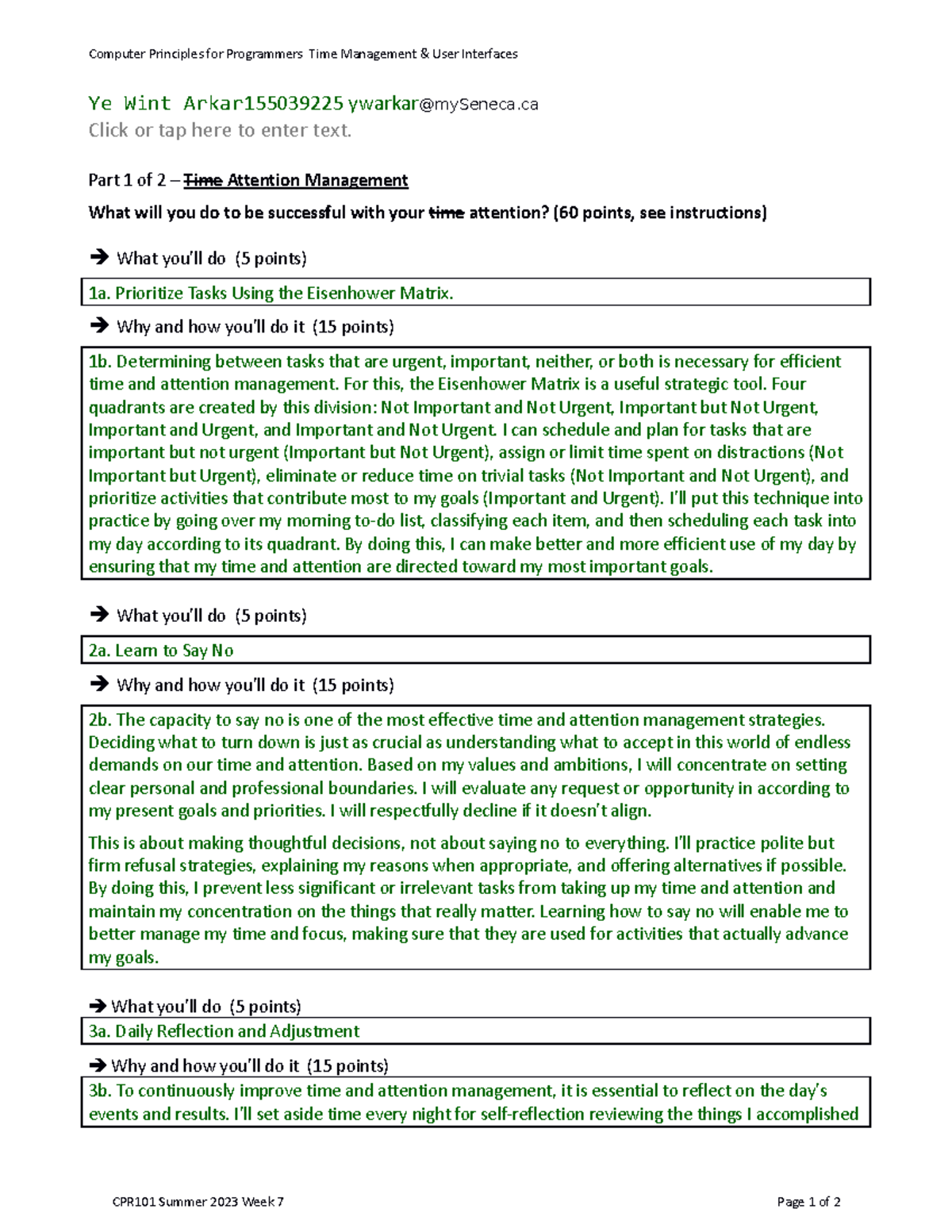 Activity 8 CPR - CPR 8 ACT - Computer Principles for Programmers Time ...