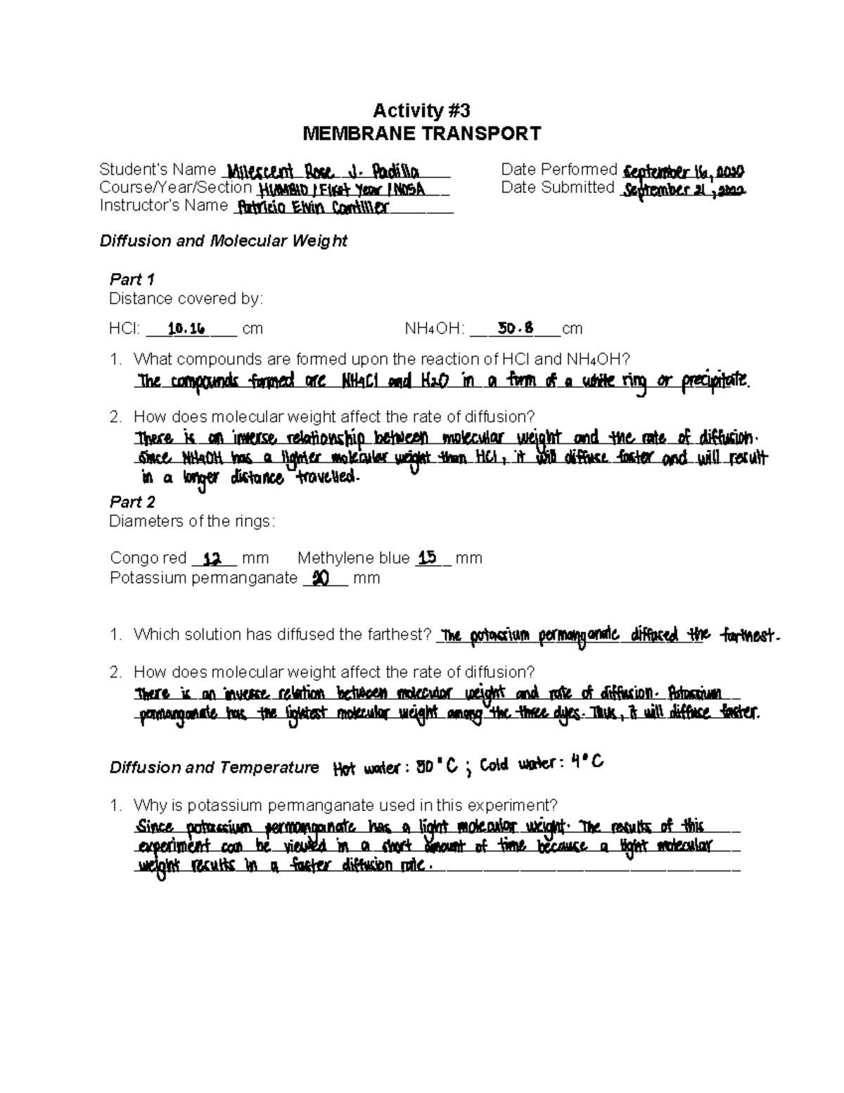 Lbygezo N05A Padilla, Milescent ROSE ACT 3 - Activity MEMBRANE ...