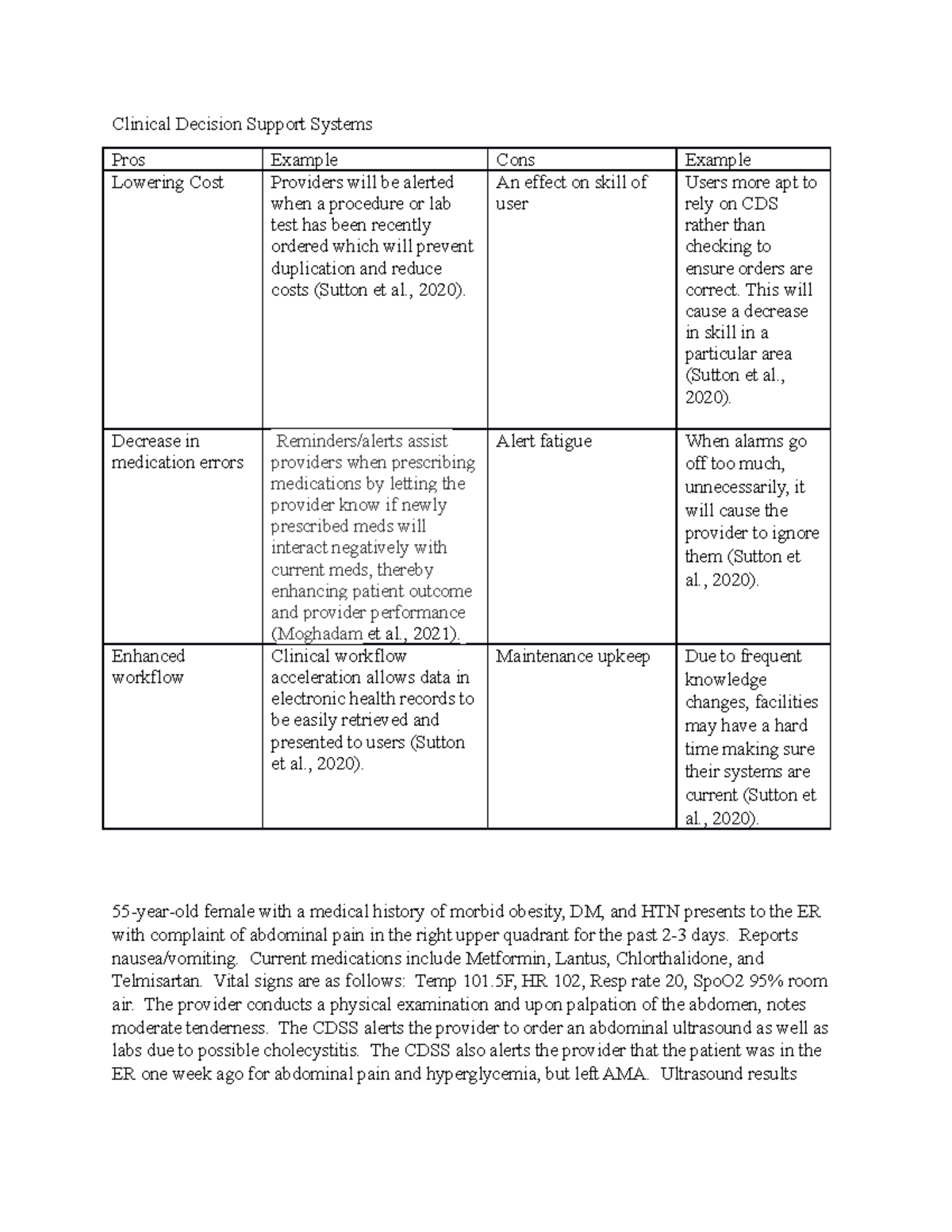 Clinical Decision Support Systems - , 2020). An effect on skill of user ...