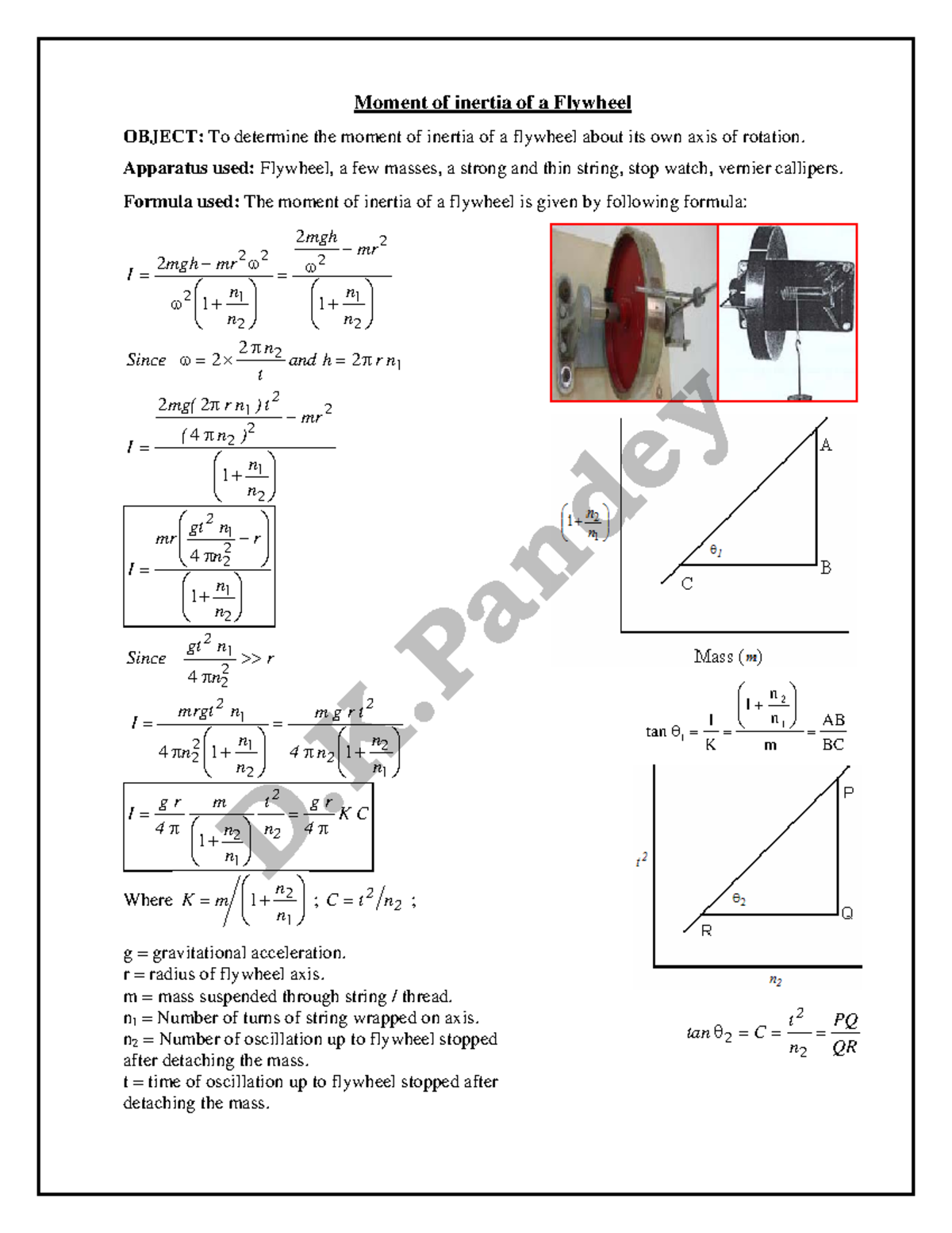 Inbound 7636196125338746844 - Moment of inertia of a Flywheel OBJECT ...