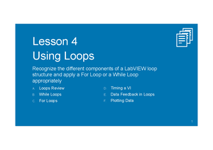 Lesson 06 - Using Decision-Making Structures - Lesson 6 Using Decision ...