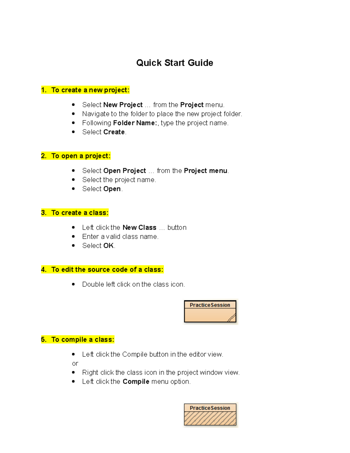 0104 quickstartguide - awfgj - Quick Start Guide 1. To create a new ...