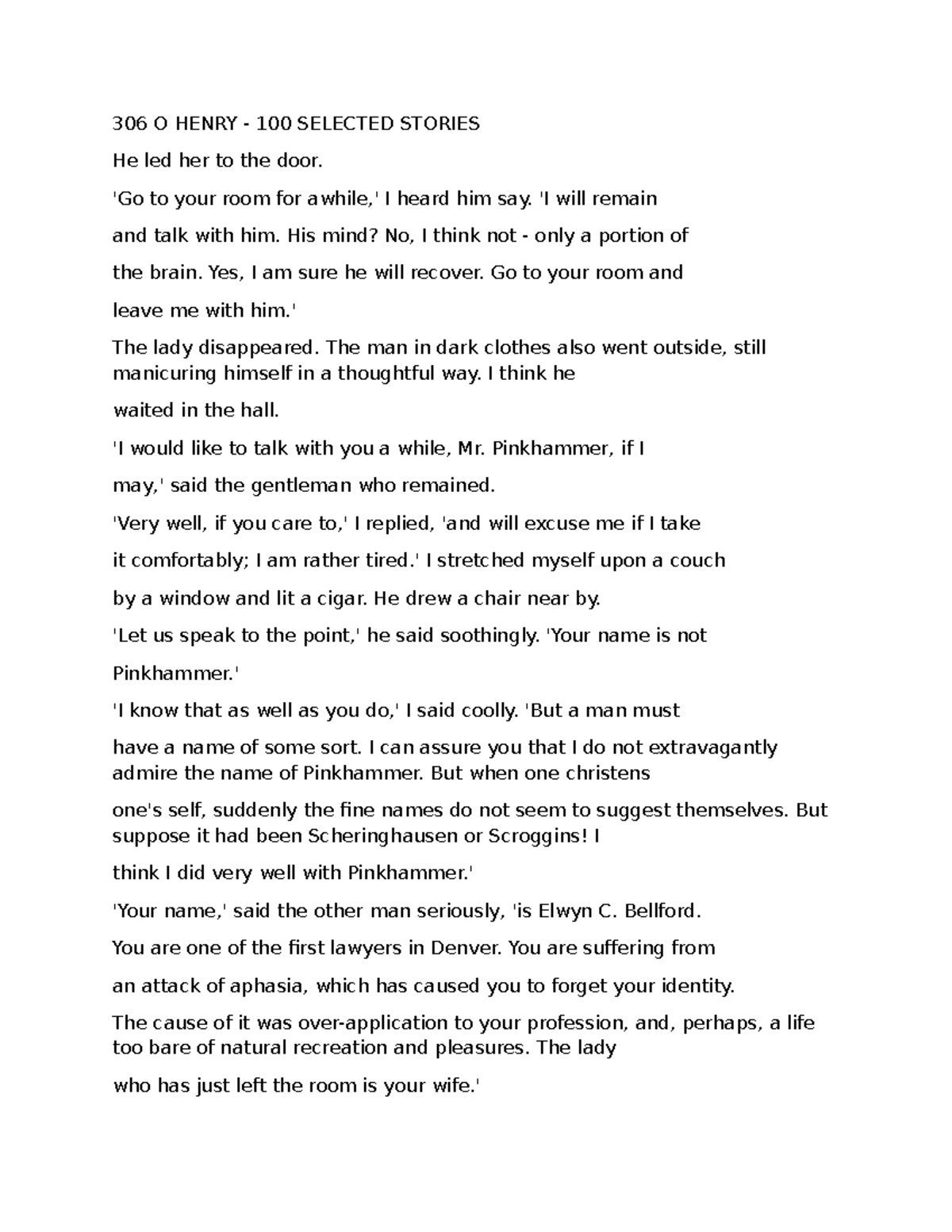 10 The gift of Magi - Lecture notes - 306 O HENRY - 100 SELECTED ...