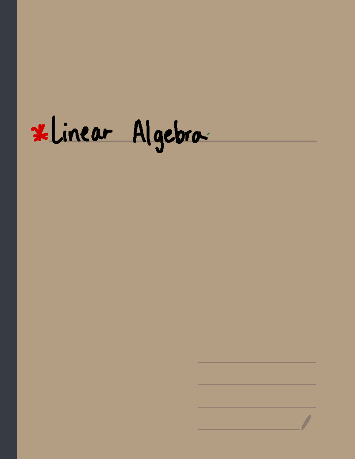 Linear Algebra Lecture Notes Complete Set Of Lecture Notes Warning Error During Font