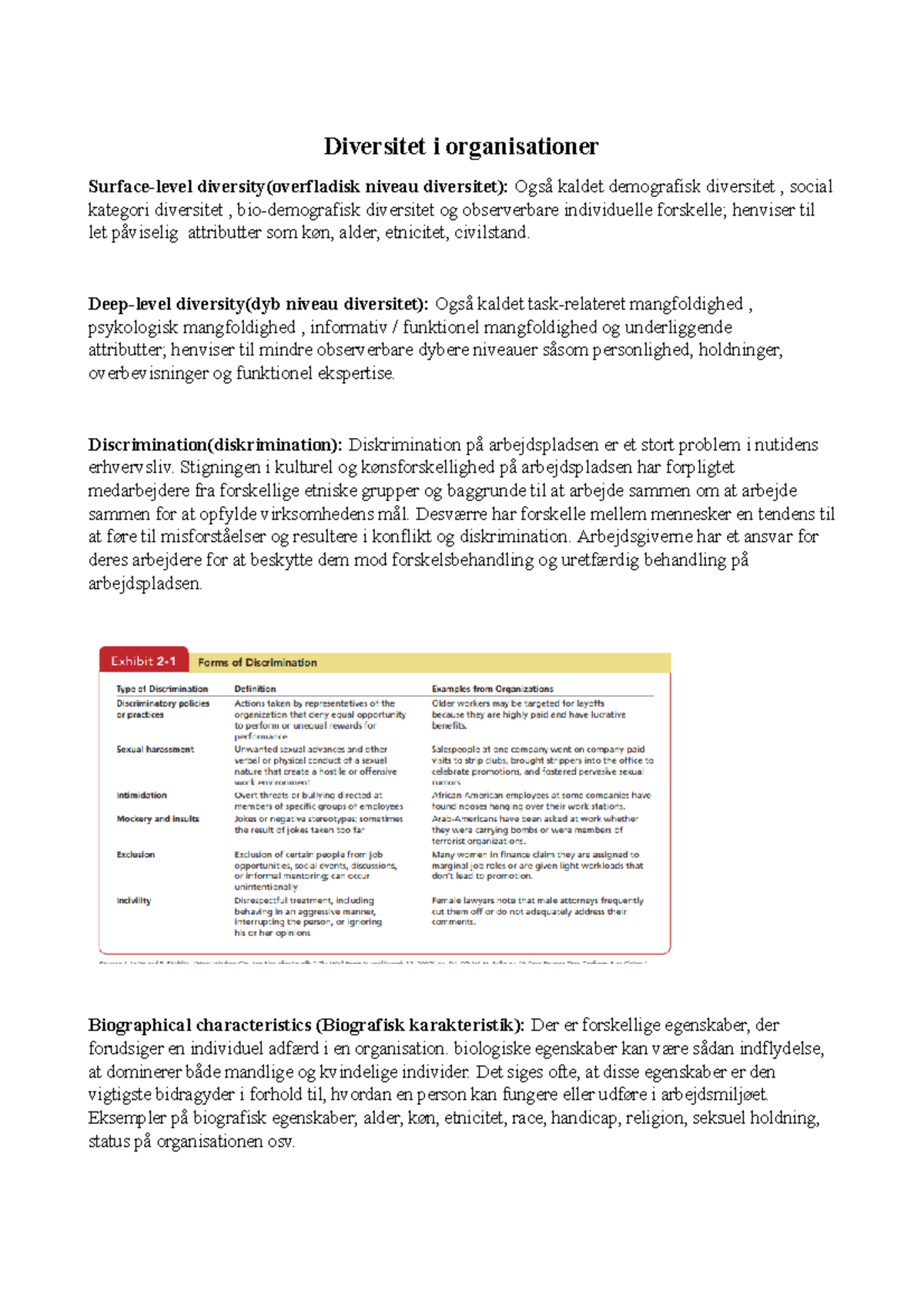 Diversitet i organisationer - Diversitet i organisationer Surface-level ...