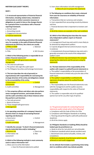 Accounting QUIZ BEE EASY - ACCOUNTING QUIZ BEE EASY Profit is the ...