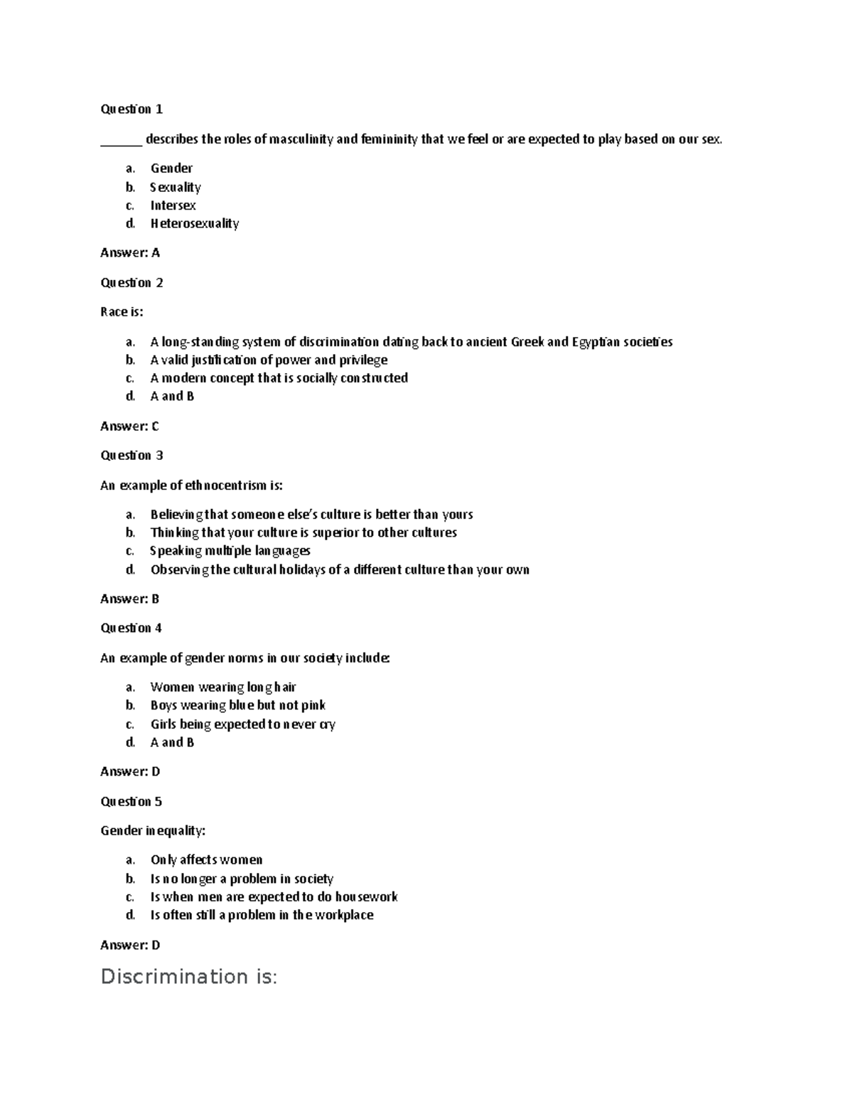 GNED 500_Global Citizenship Understanding Identity_Chapter 6 Identity ...