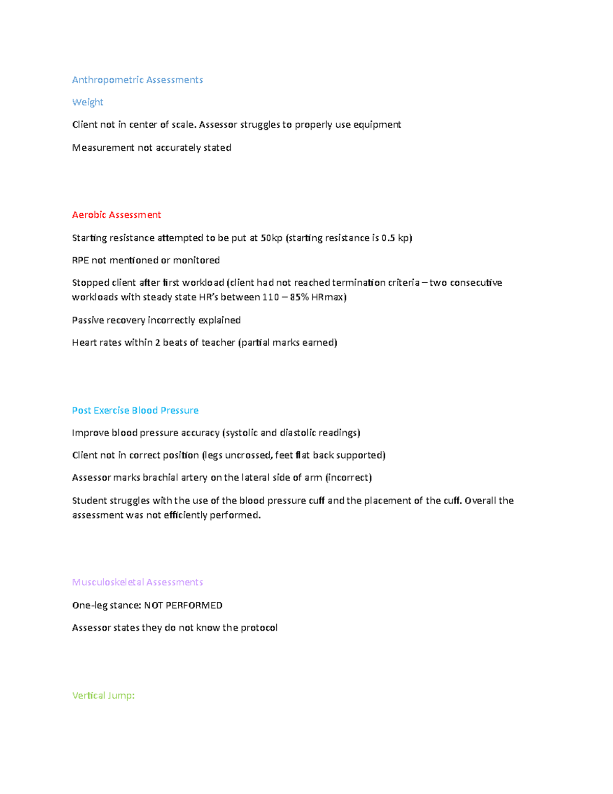Anthropometric Assessments - Anthropometric Assessments Weight Client ...