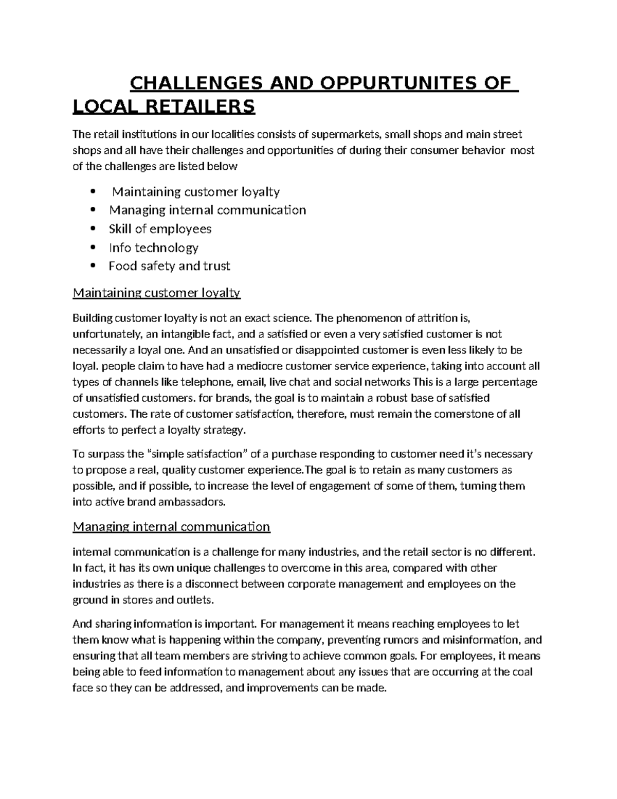 Challenges and opportunites economic - CHALLENGES AND OPPURTUNITES OF ...