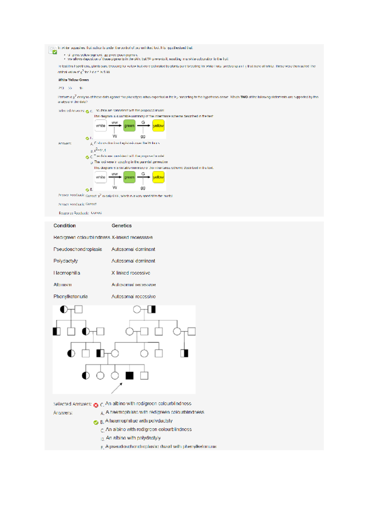 Genetics MCQs (4) - Studocu