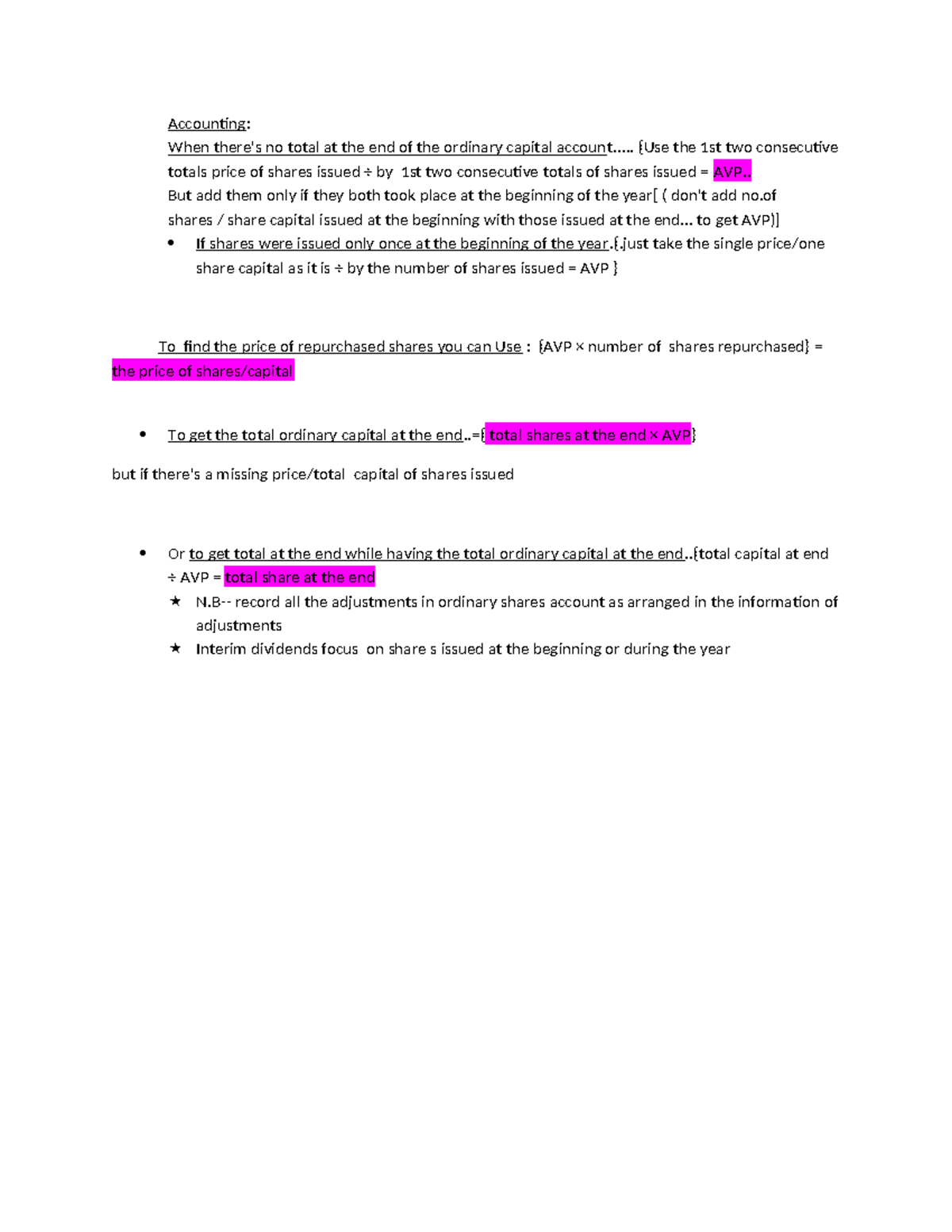 Accounting Ordinary Capital account - Accounting: When there's no total ...