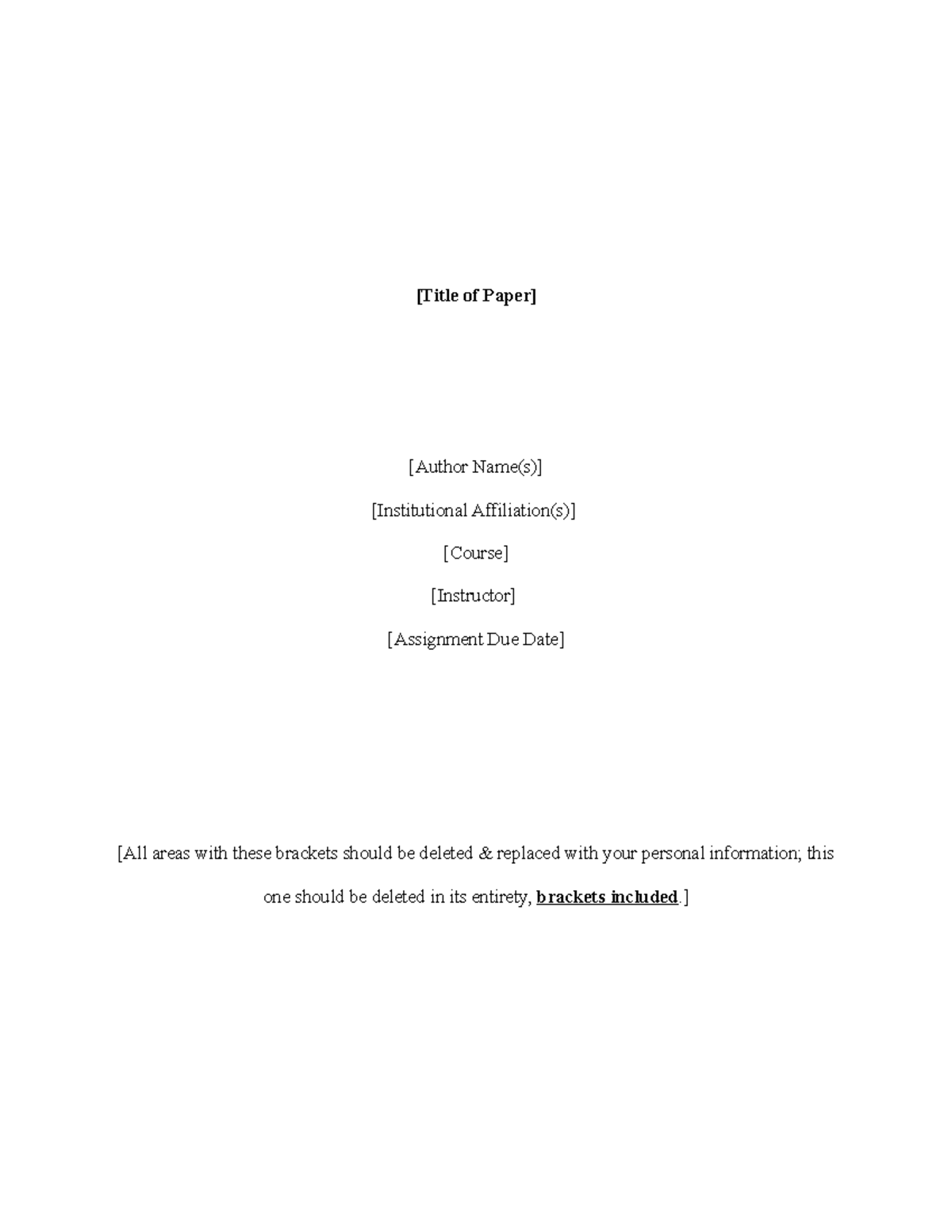 AHSC 232 Template for Final Paper instructions - [Title of Paper ...