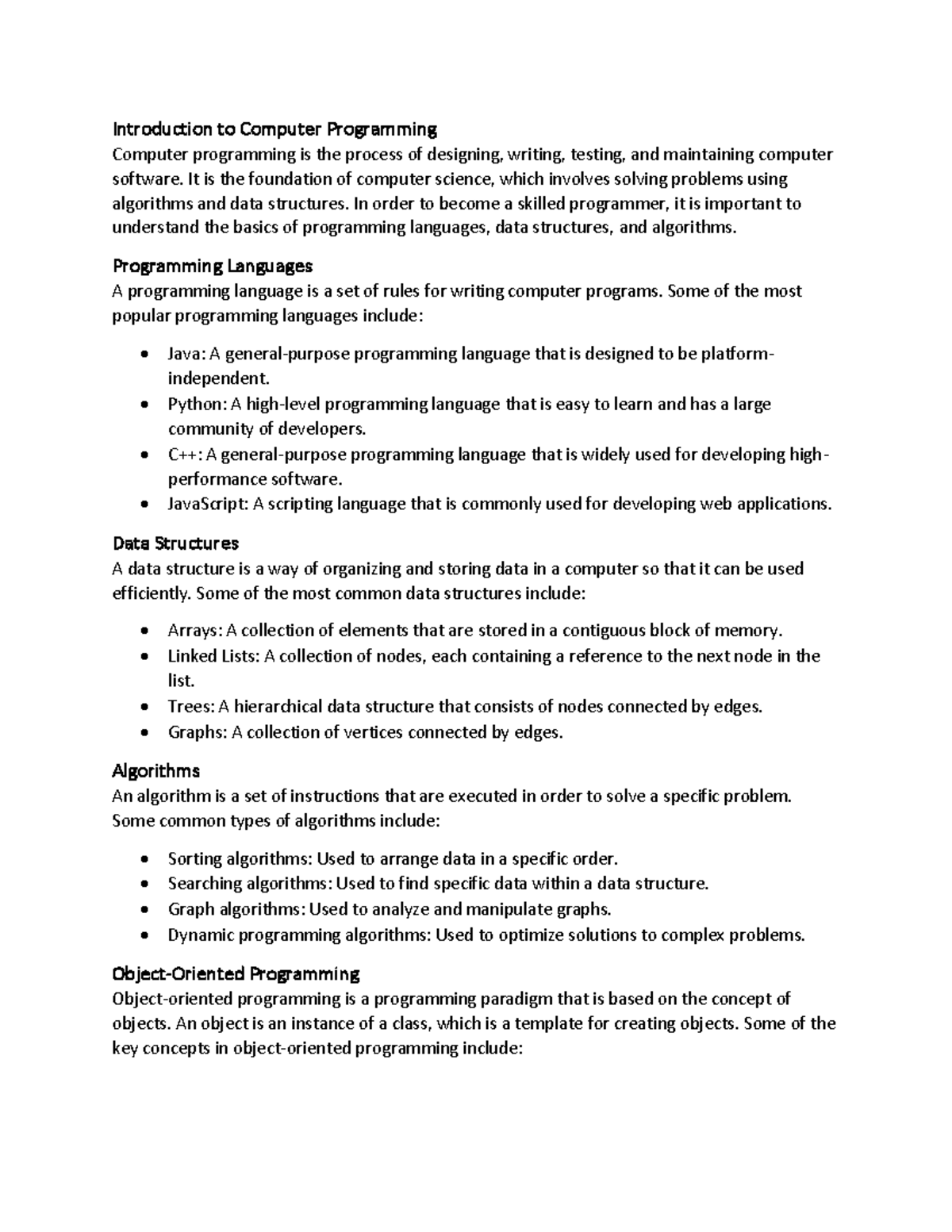 Prog Prog Introduction To Computer Programming Computer Programming