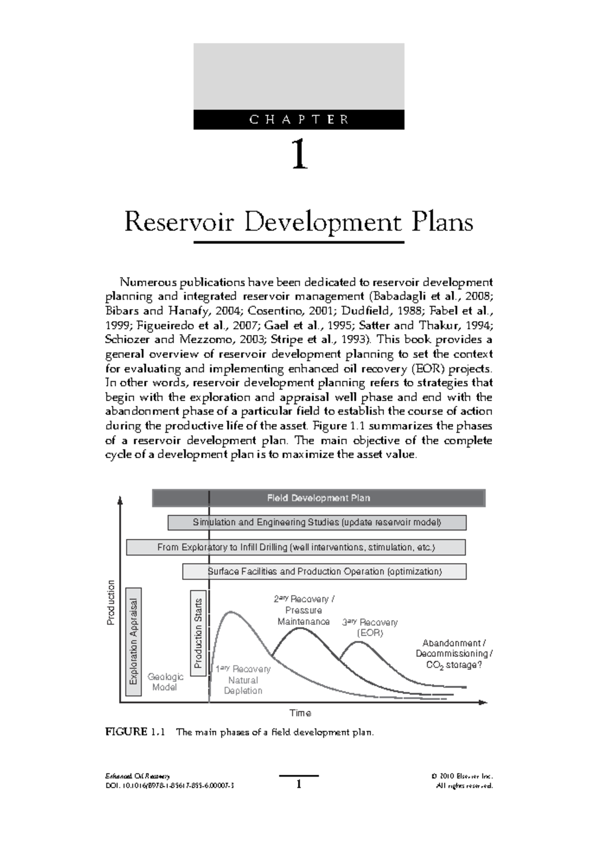 Fdp4 - C H A P T E R 1 Reservoir Development Plans Numerous ...